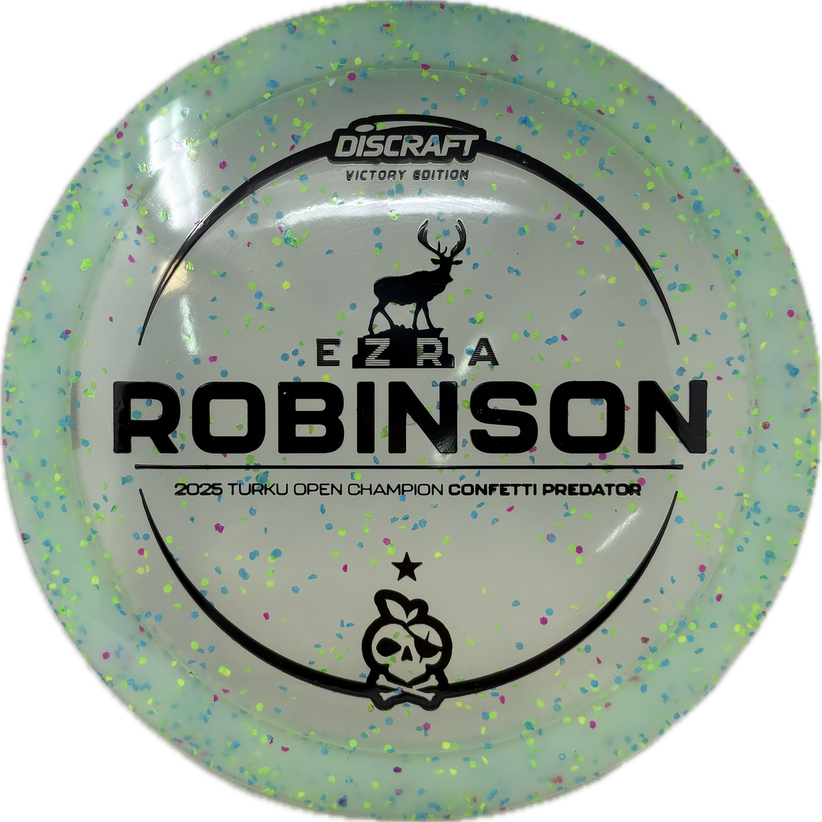 Ezra Robinson Victory Confetti Predator – Foundation Disc Golf